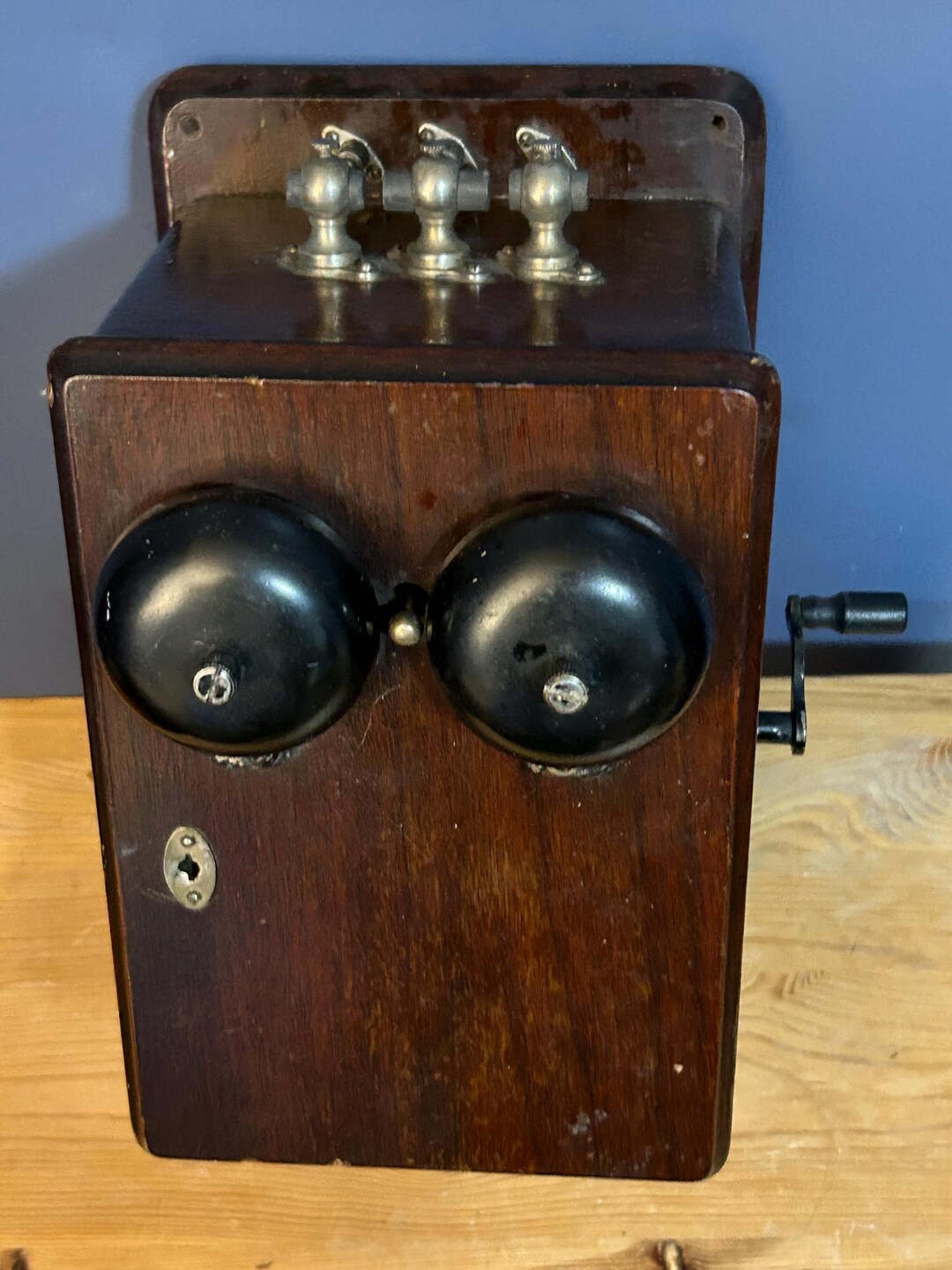 Early 1900s Vintage Antique Holtzer Cabot Magneto, Wooden Ringer Box ...