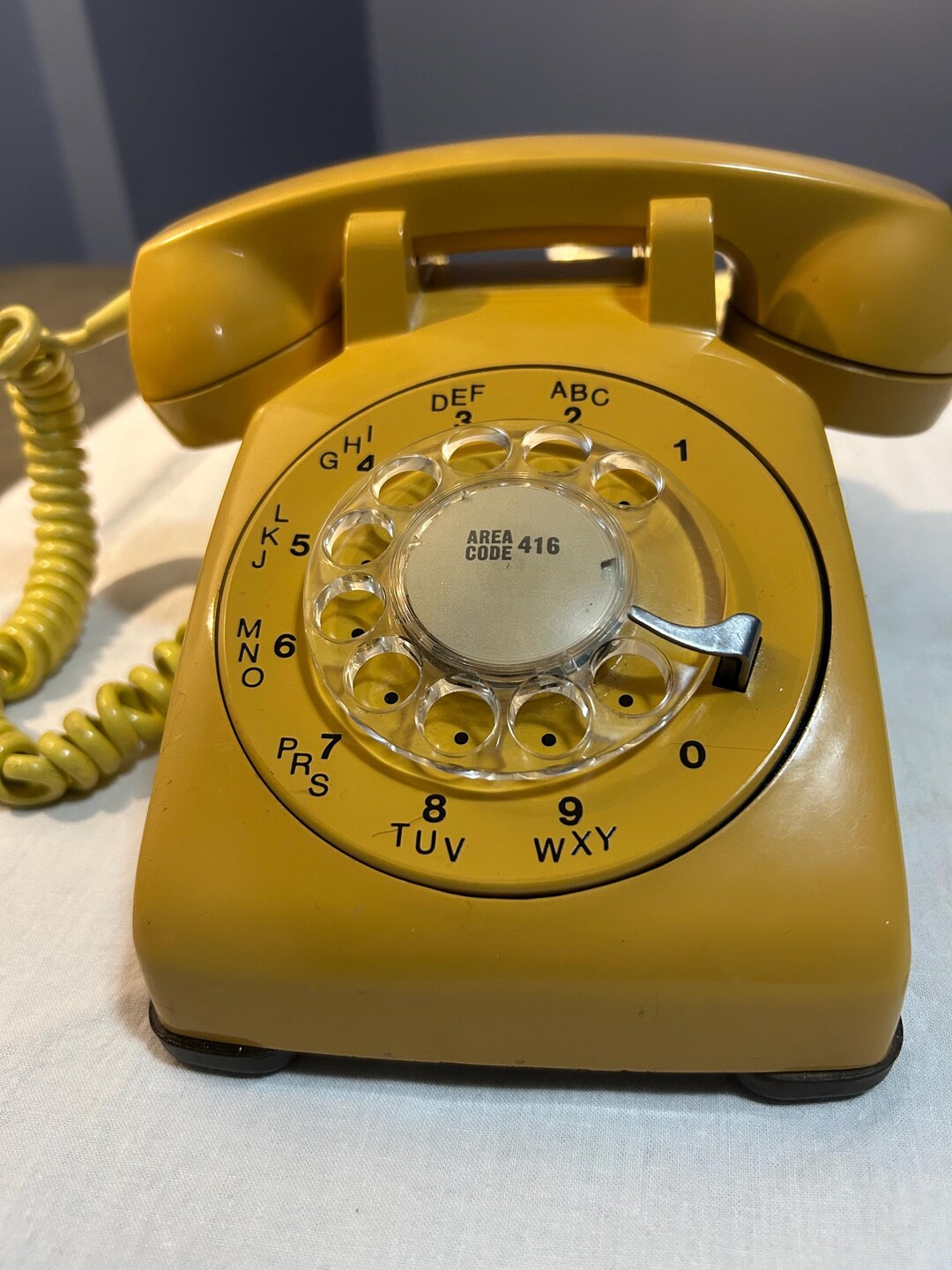 Northern Telecom Yellow Dial Phone From the 70s. Works Great, Dials ...
