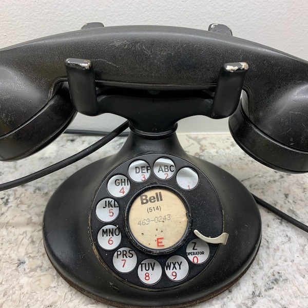 Black Bakelite Phone - Etsy