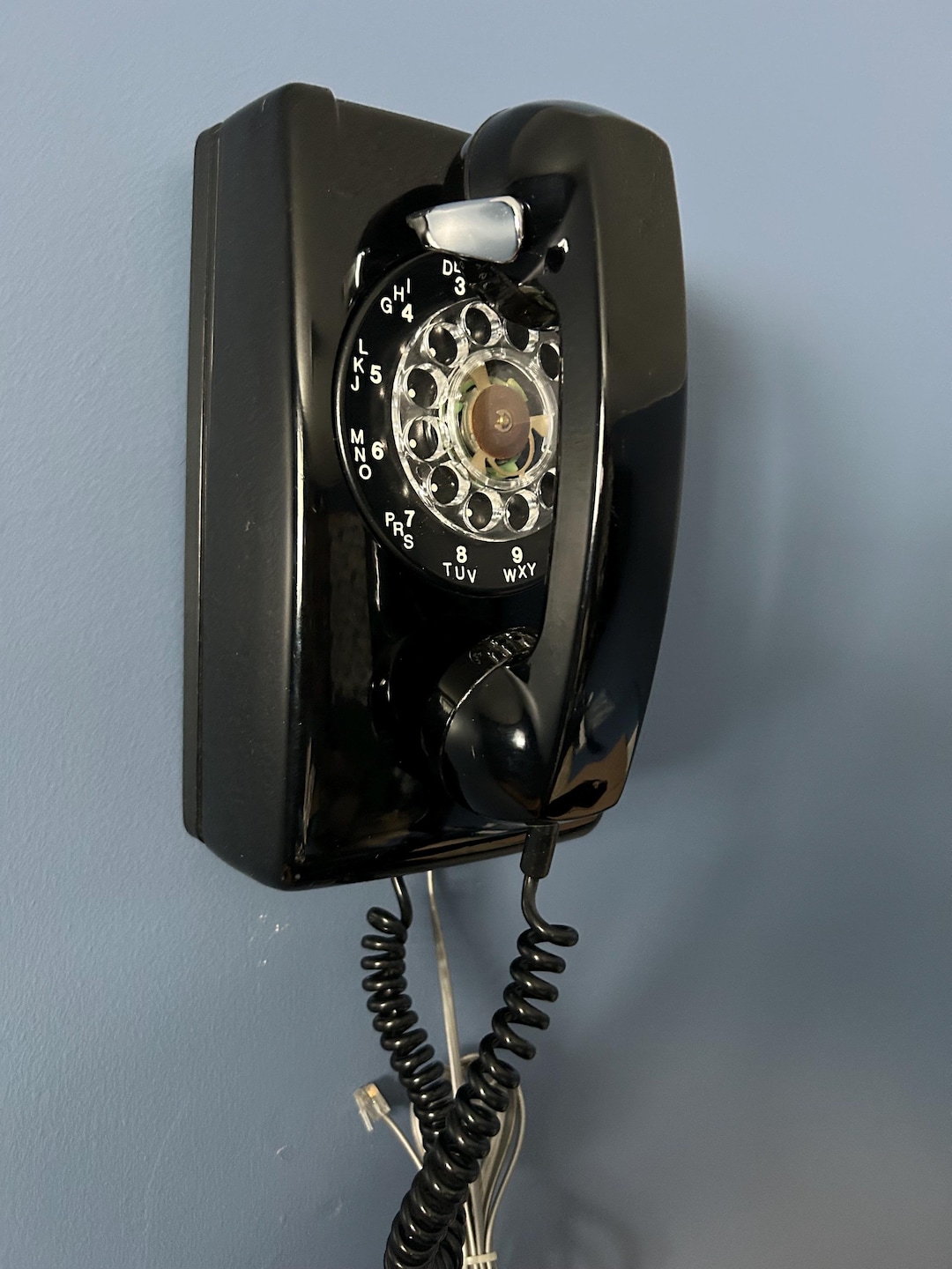 1980s Northern Electric Black Vintage Rotary Dial Wall Phone. Perfect ...