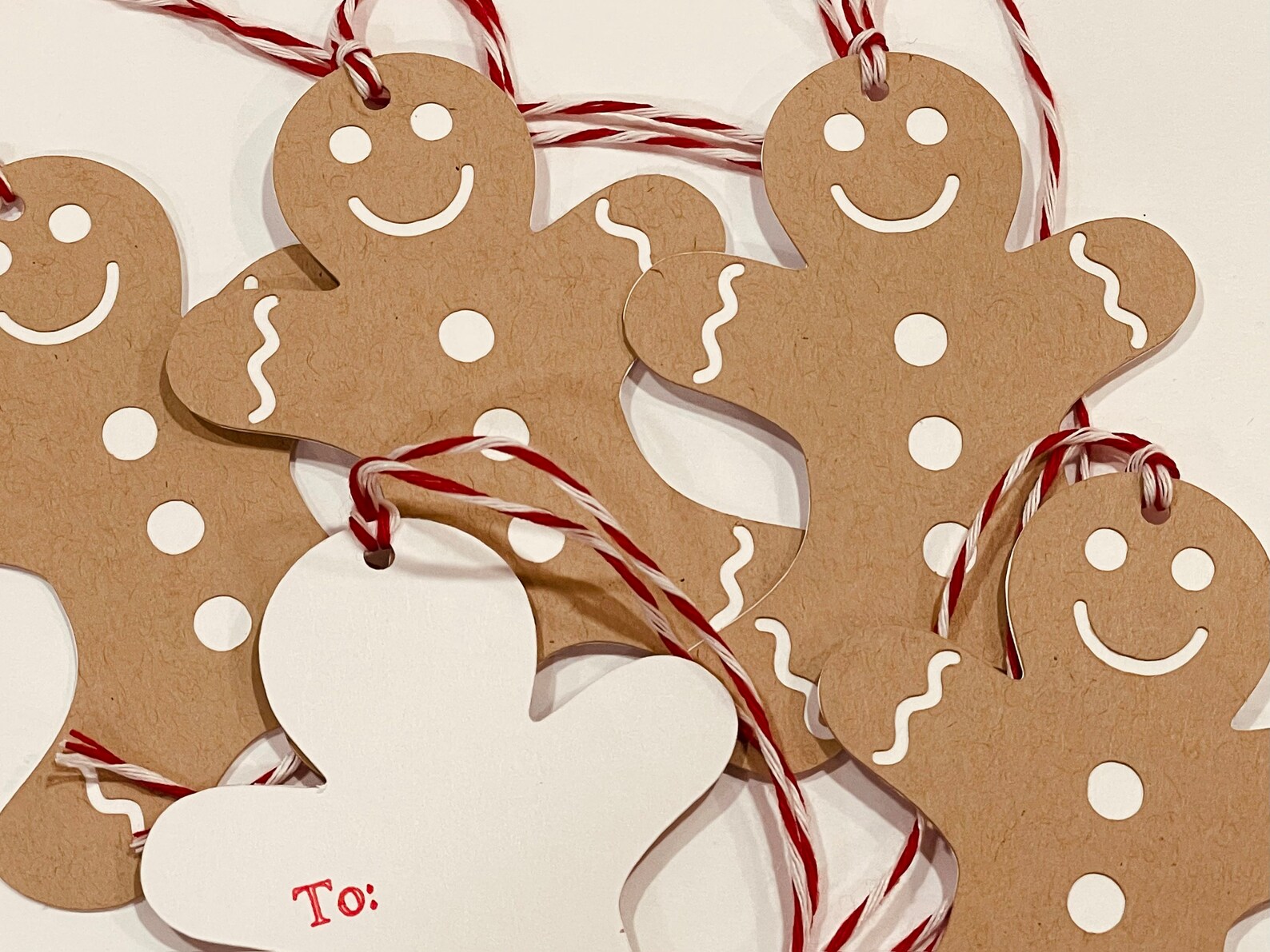 Gingerbread Man Gift Tags Christmas Gift Tags Set of 10 - Etsy