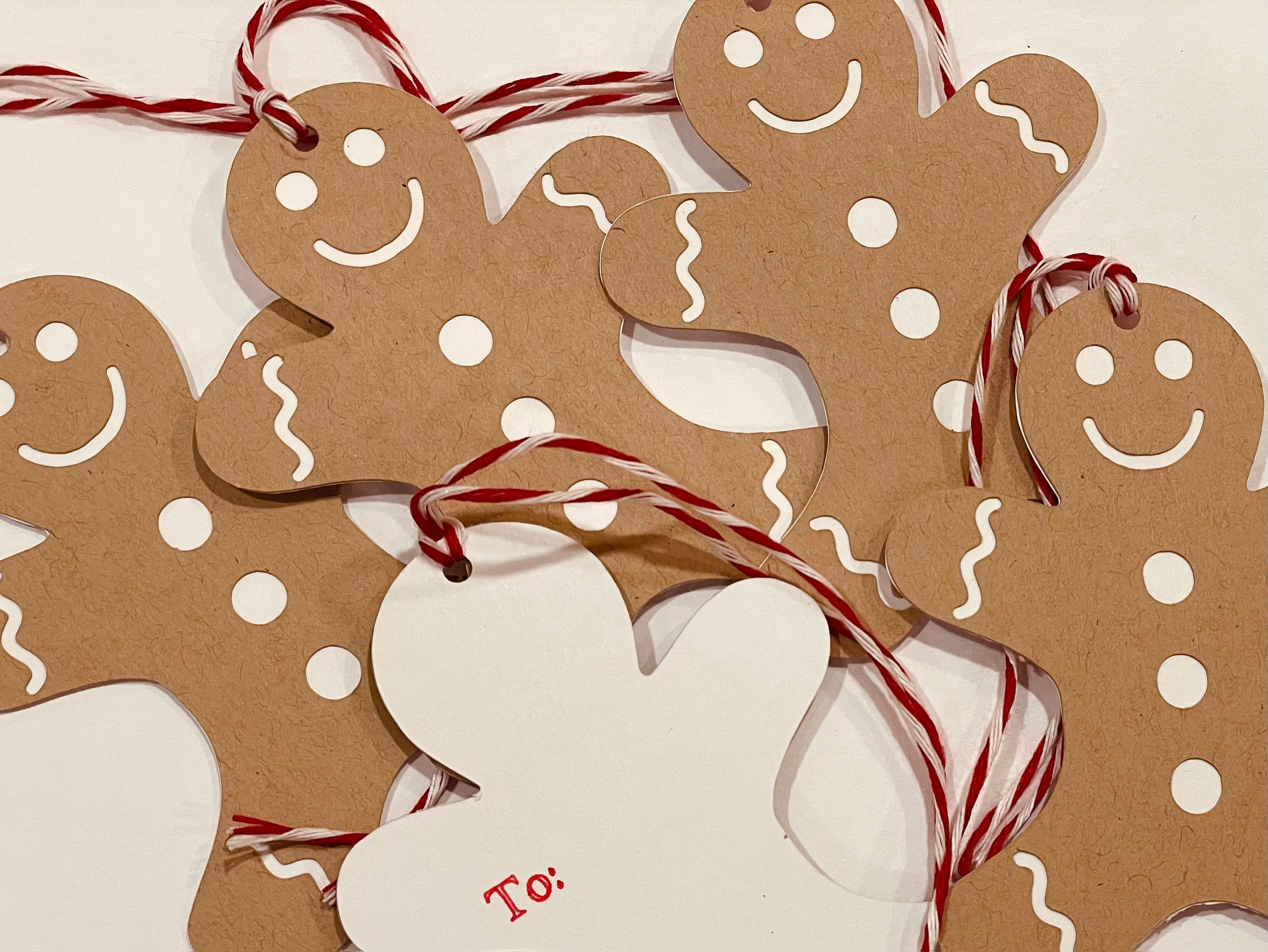 Gingerbread Man Gift Tags Christmas Gift Tags Set of 10 - Etsy