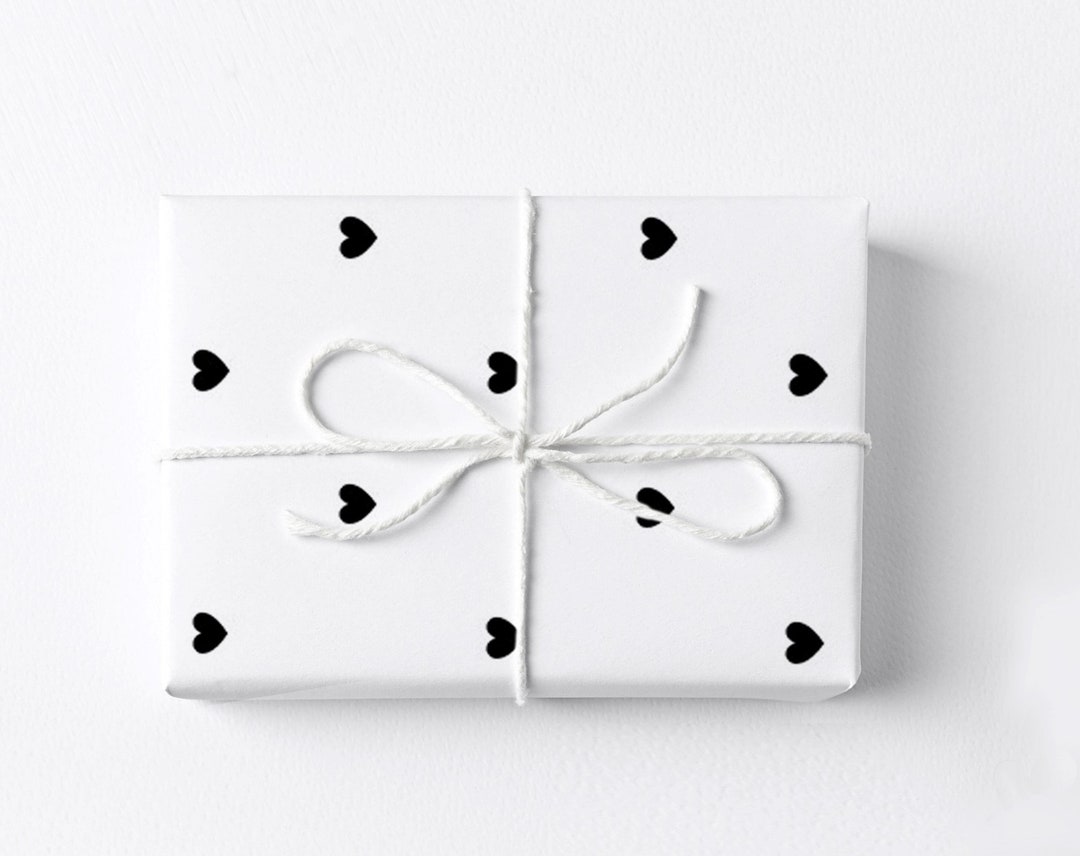 PRINTABLE Wrapping Paper, A4 Digital Format, Heart Pattern - Etsy
