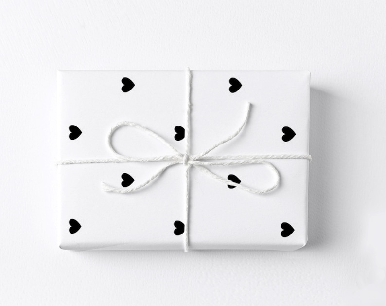 PRINTABLE Wrapping Paper, A4 Digital Format, Heart Pattern - Etsy