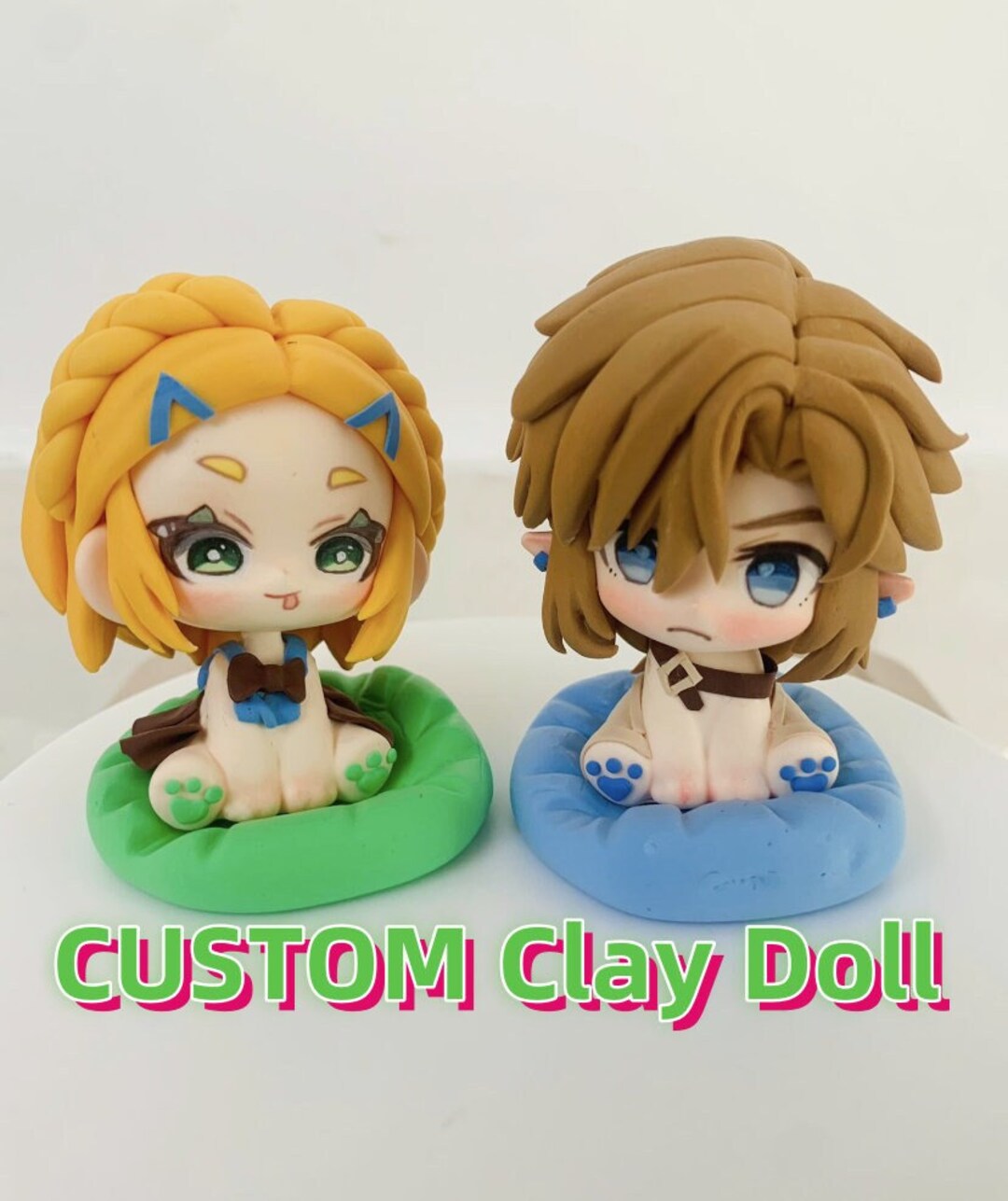 CUSTOM GIFT Light Clay Doll, Mini 3D Handmade Custom Craft Figurine ...