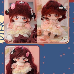 20cm Roses Girl Cotton Doll, Red Hair Plush Doll - Etsy