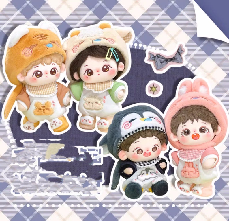 Kawaii 20cm Plush Cotton Doll Clothes Cute Animal Plush Doll - Etsy