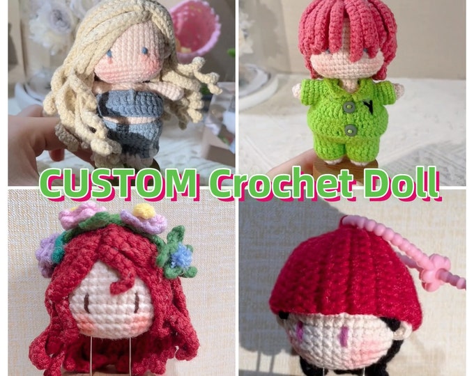 CUSTOM Crochet Doll, Look Alike Doll, Personalized Crochet Doll ...
