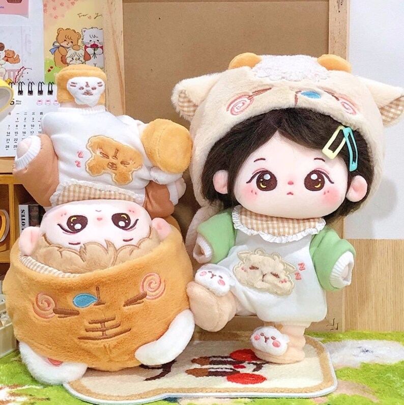 Kawaii 20cm Plush Cotton Doll Clothes Cute Animal Plush Doll - Etsy