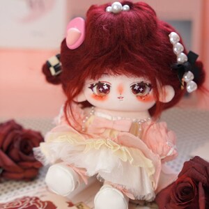 20cm Roses Girl Cotton Doll, Red Hair Plush Doll - Etsy