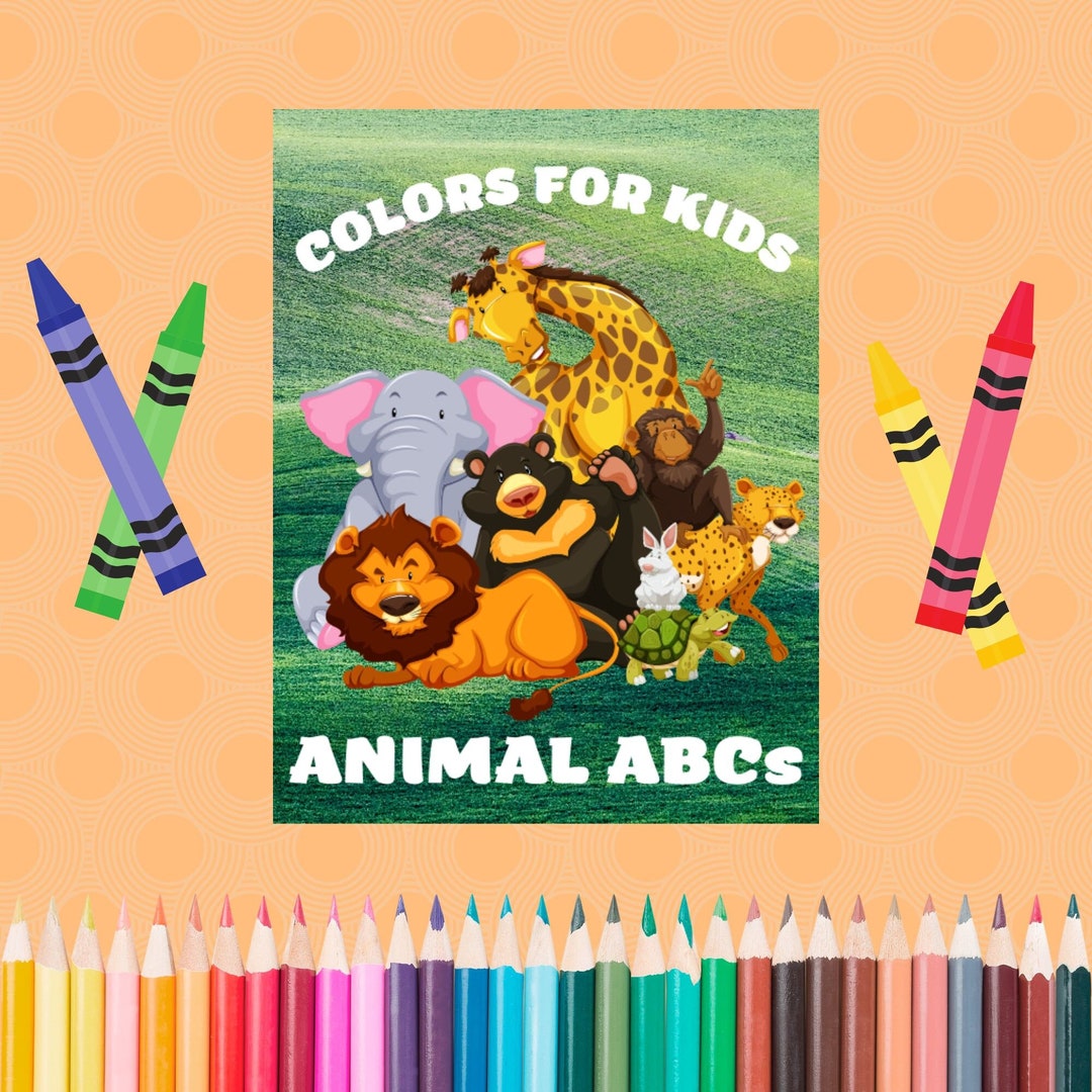 Easy Animal Abcs Coloring Book/coloring Pages PDF Download - Etsy