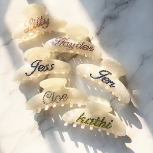 Personalized Name Hair Claw,hair Clips - Etsy