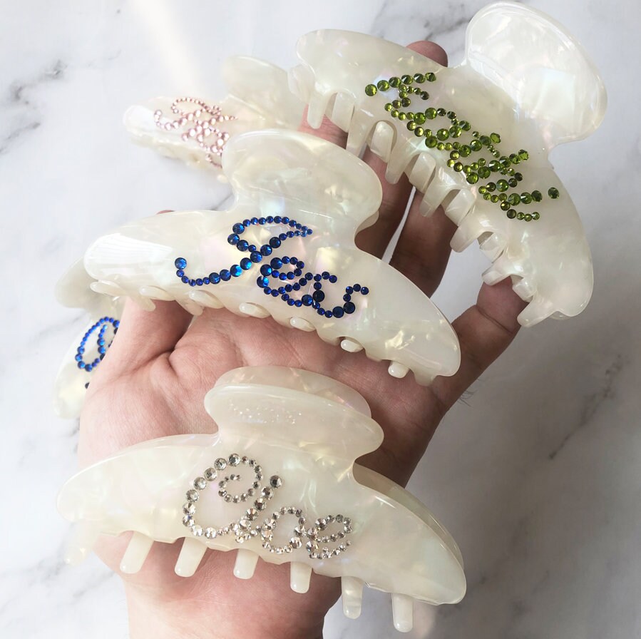 Personalized Name Hair Claw,hair Clips - Etsy