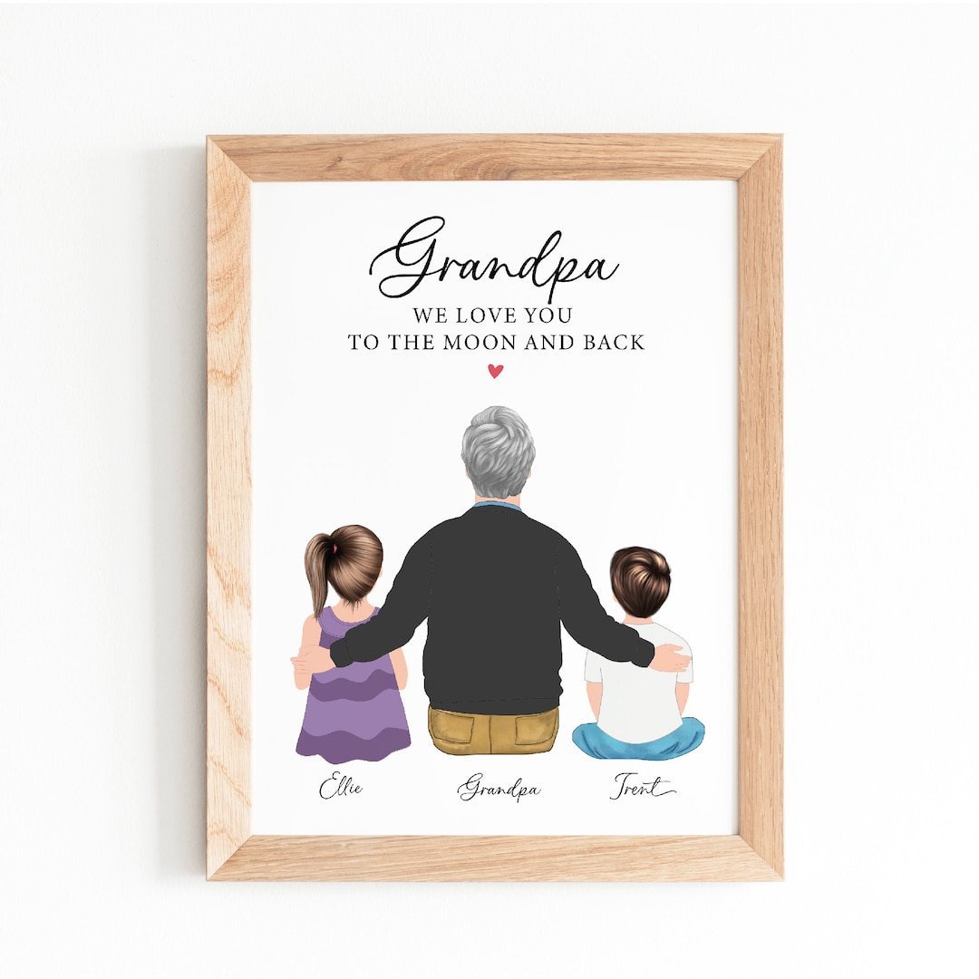 Personalized Christmas Gift for Grandpa, Grandfather and Granddaughter ...