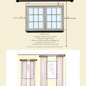 Red Striped Cotton Linen Curtains, Striped Curtains, Curtains, Custom Curtain Panels, Living ...