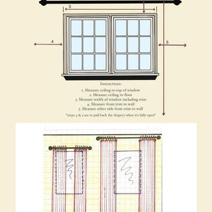 Pleated Curtains,white Linen Curtain Panels With Decorative Green ...