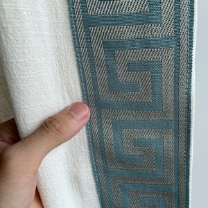 White Linen Curtain Panels,pleated Curtains With Decorative Trim ...
