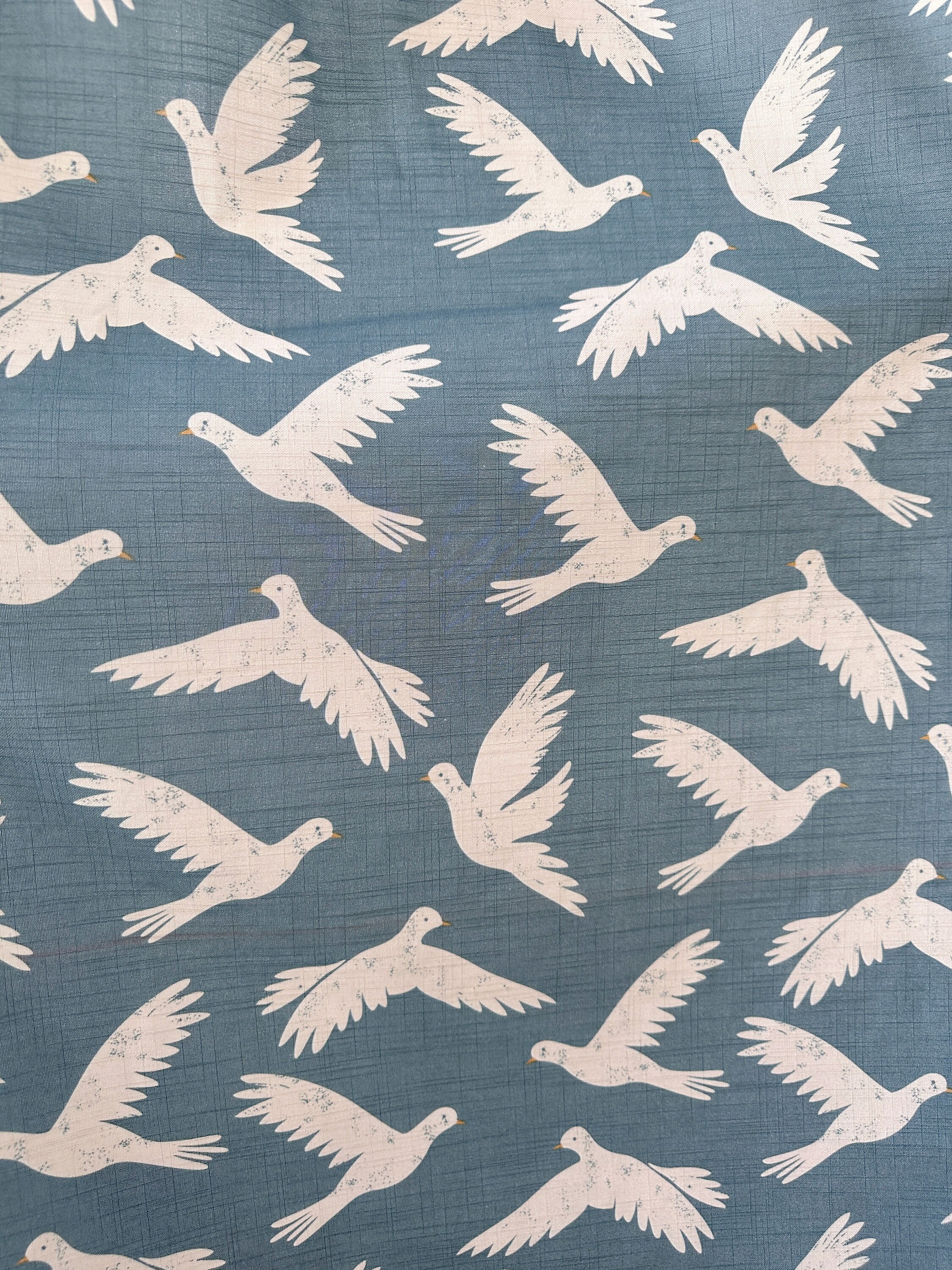Blue Birds Curtain Panels,seagull Coastal Ocean Bird,window Treatments ...