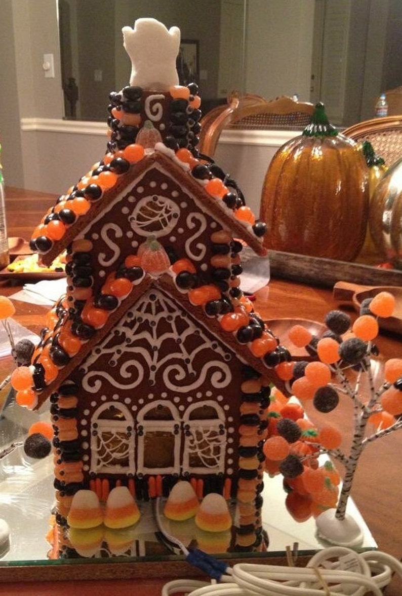 Two-story Gingerbread House Template - Etsy