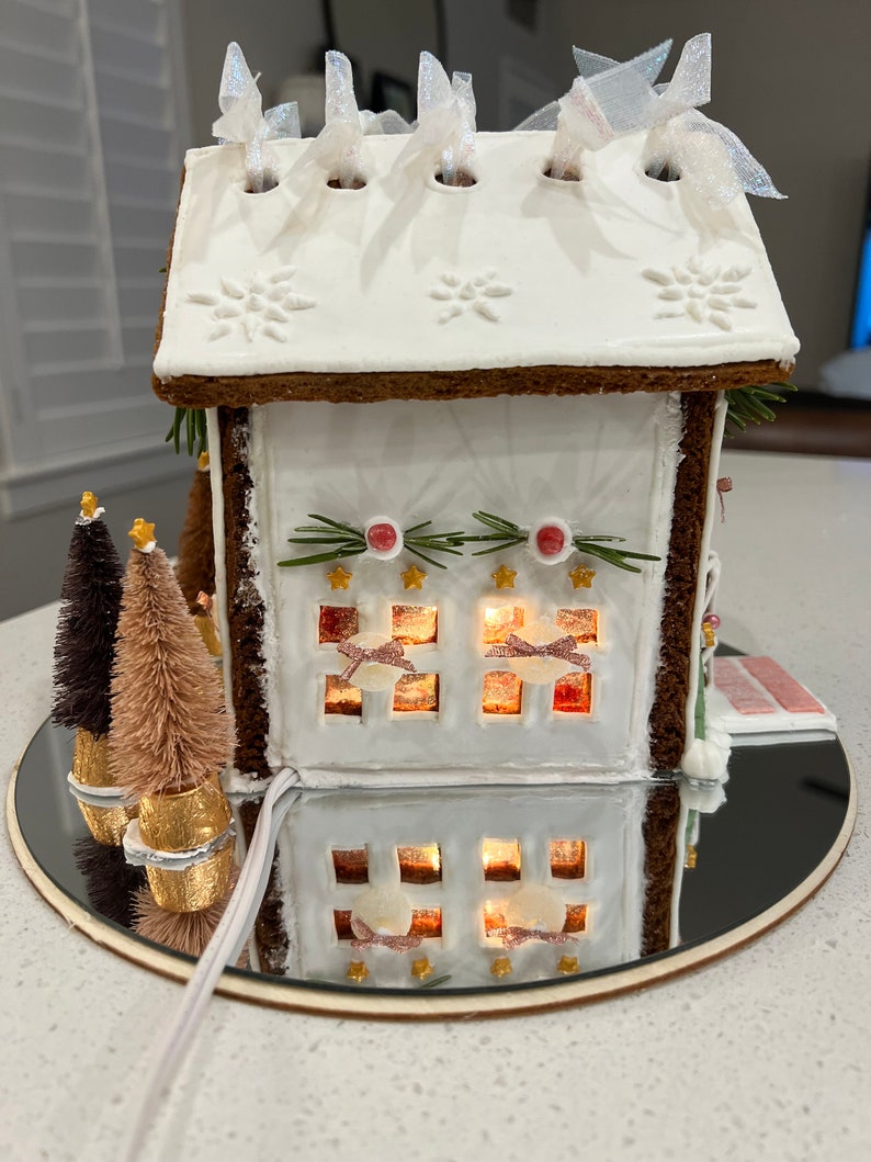 Gingerbread Townhouse Template - Etsy