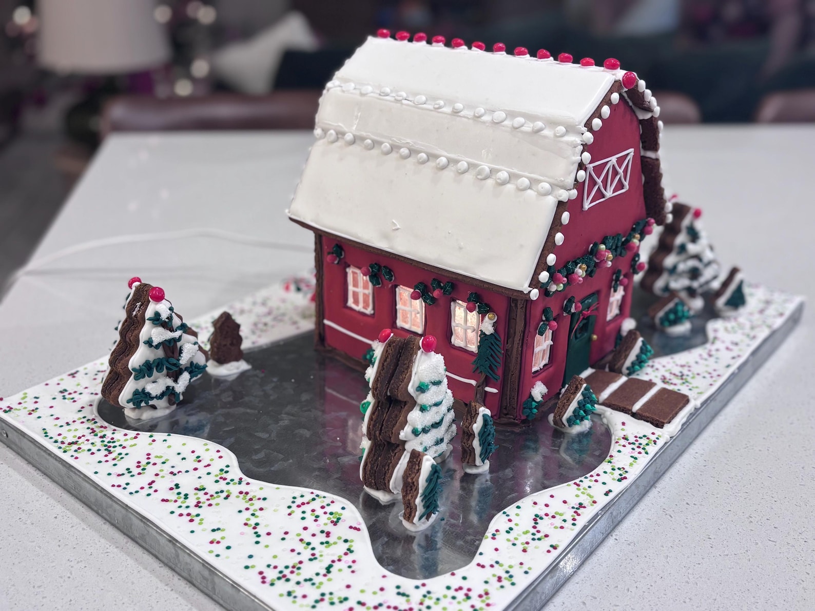 Barn Gingerbread Template - Etsy