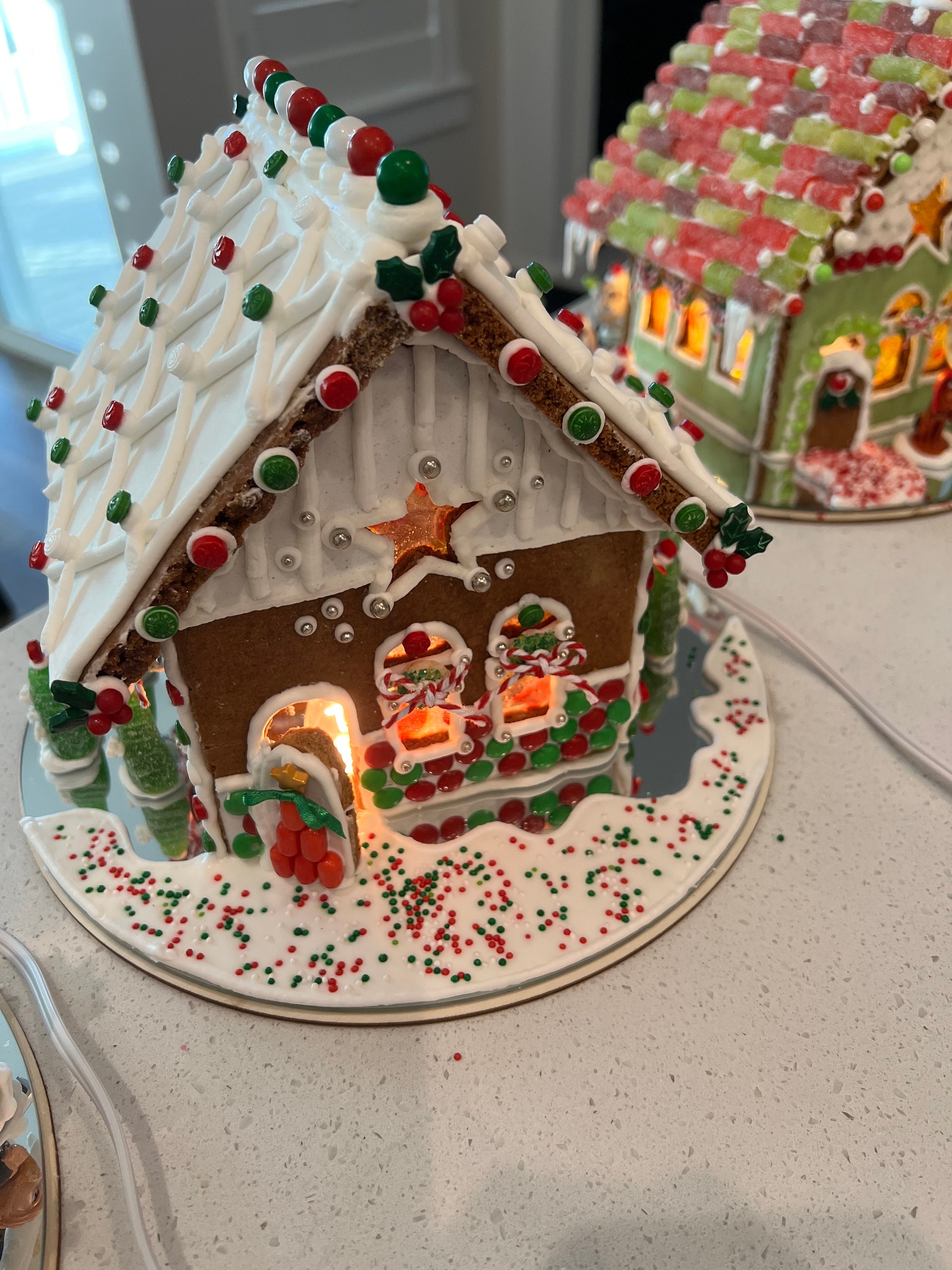 Single Level Gingerbread House Template - Etsy