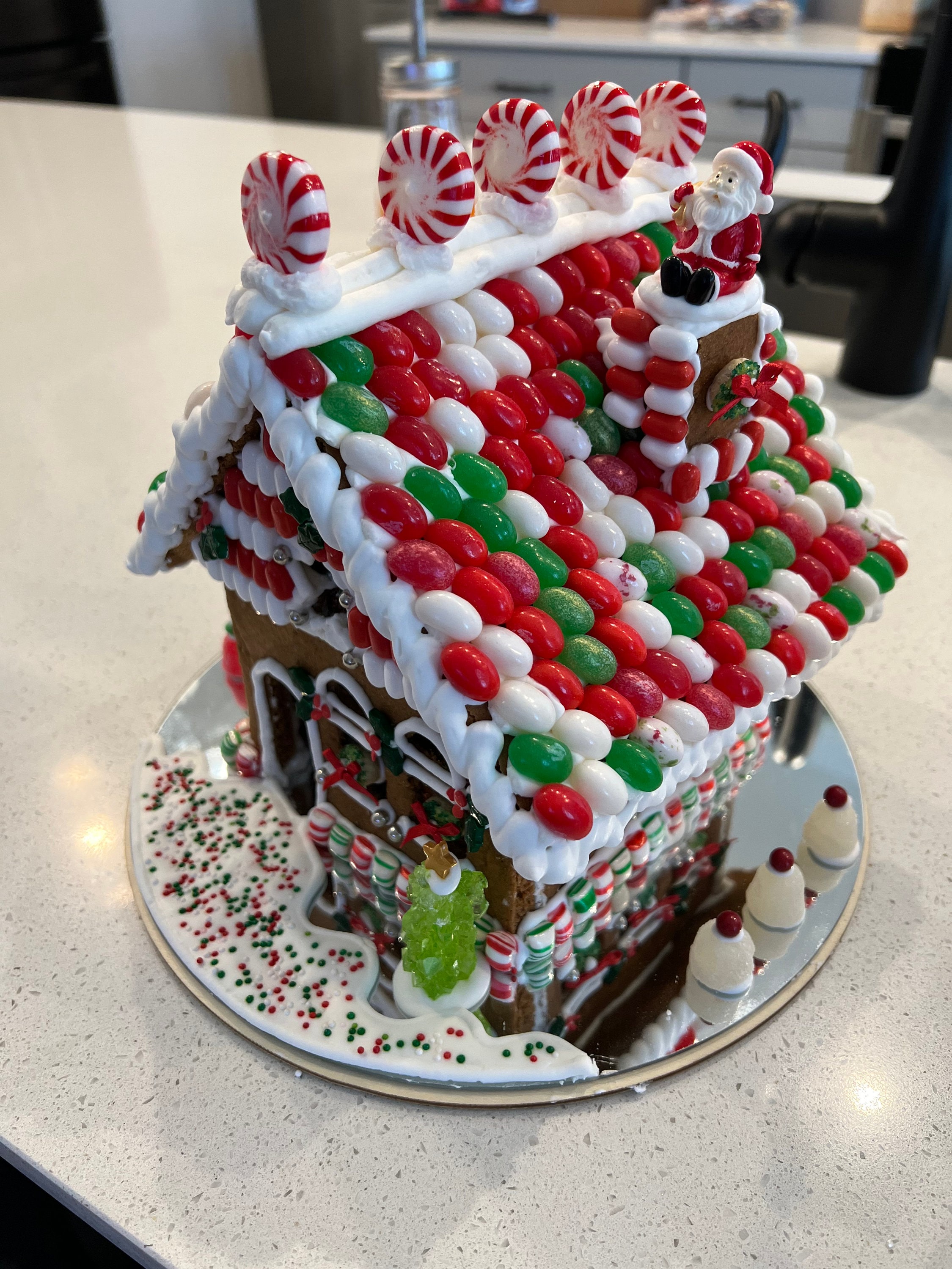 Single Level Gingerbread House Template - Etsy