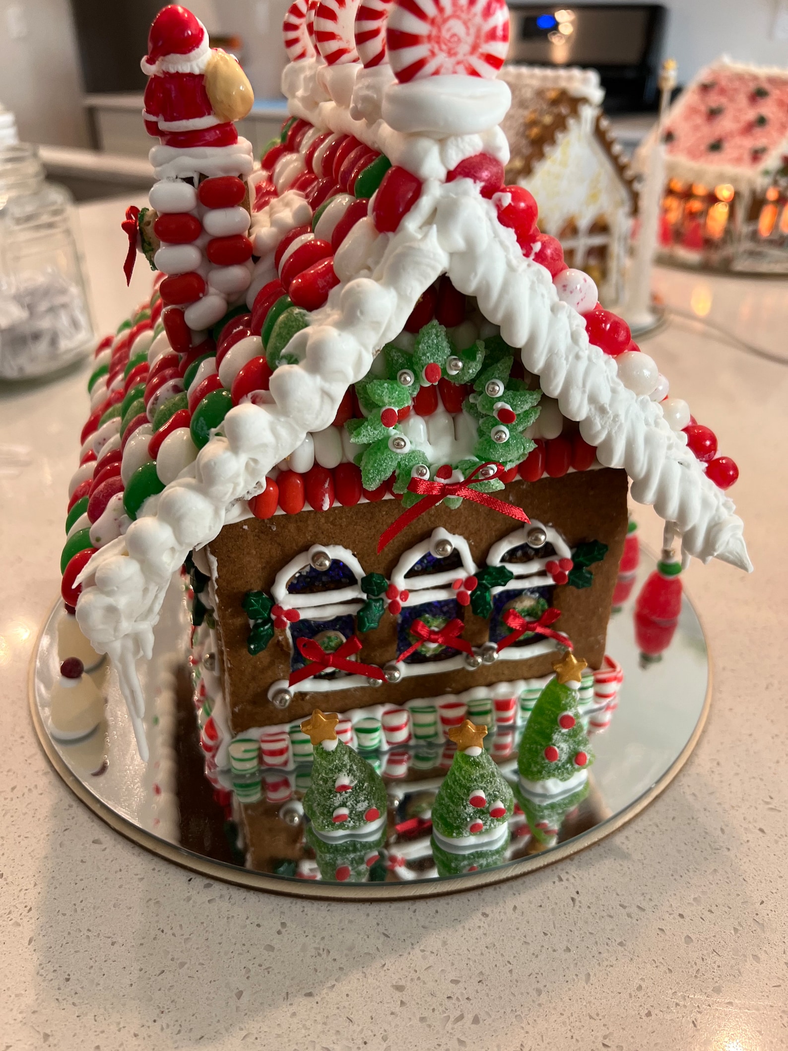 Single Level Gingerbread House Template - Etsy