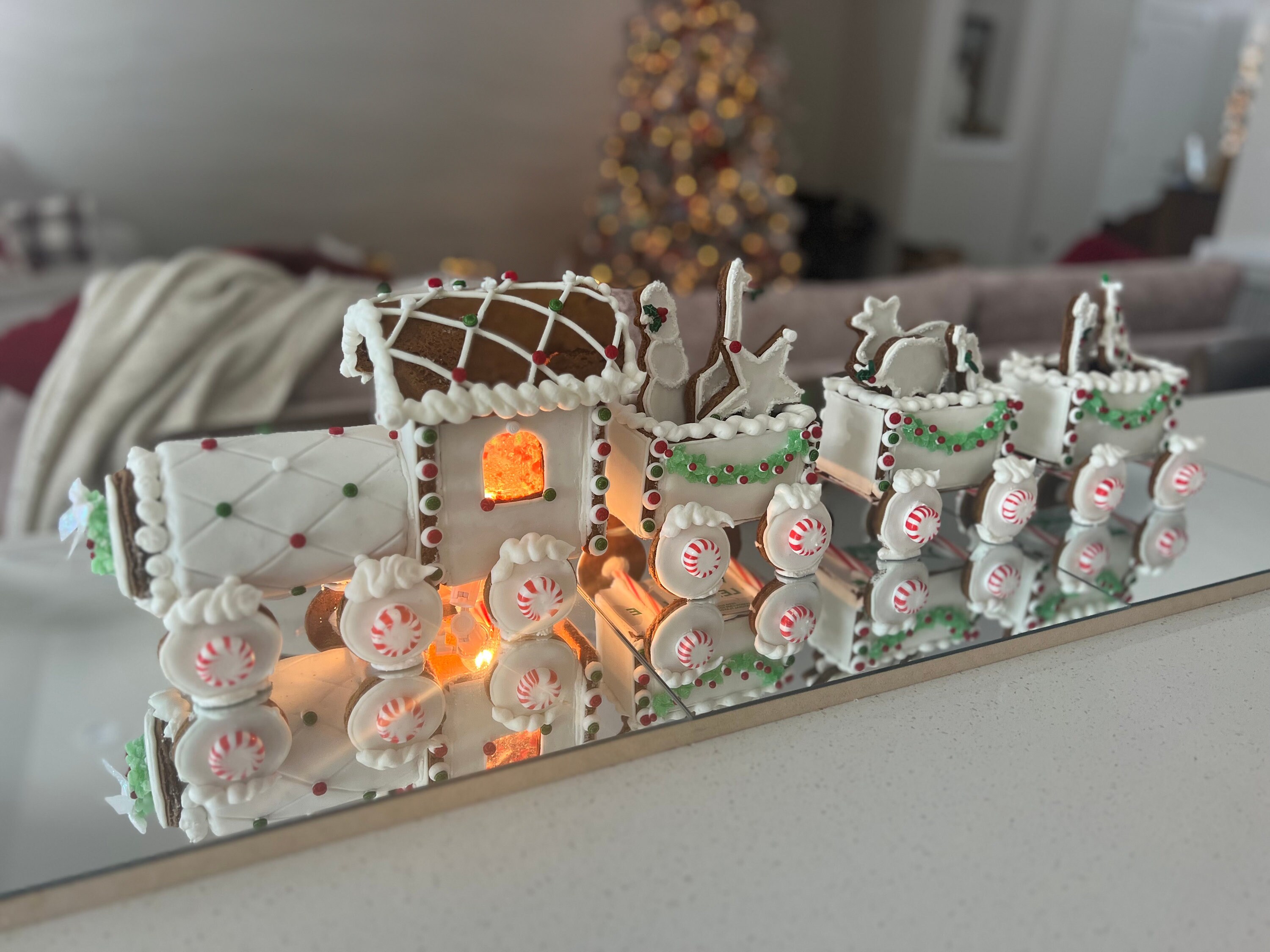 Winter Express Gingerbread Train Template - Etsy