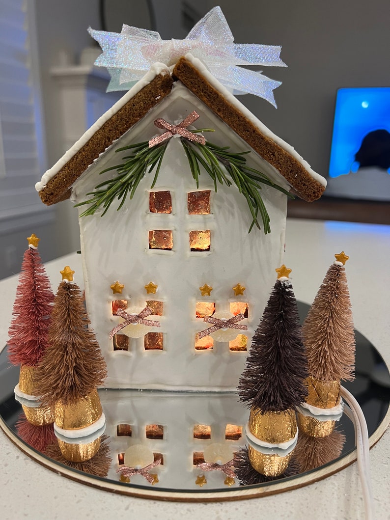 Gingerbread Townhouse Template - Etsy