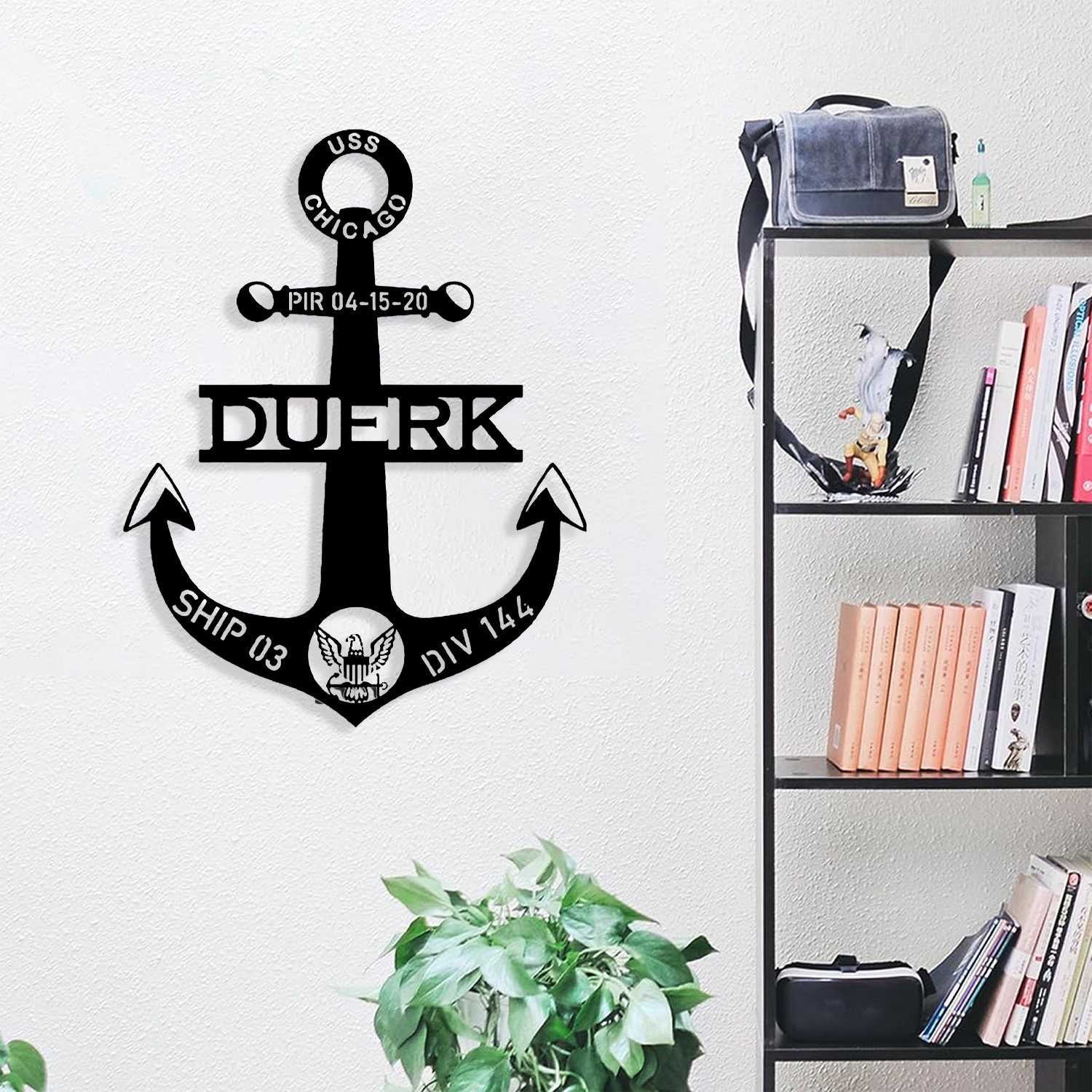Personalized Nautical Metal Wall Decor Custom Ship Anchor - Etsy