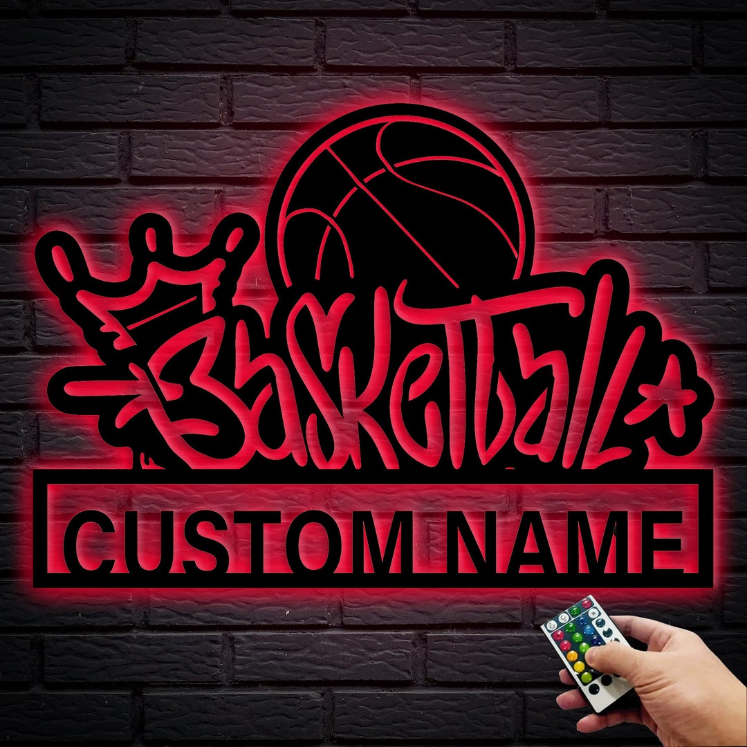 Custom Basketball Metal Wall Art Personalized Basketball - Etsy