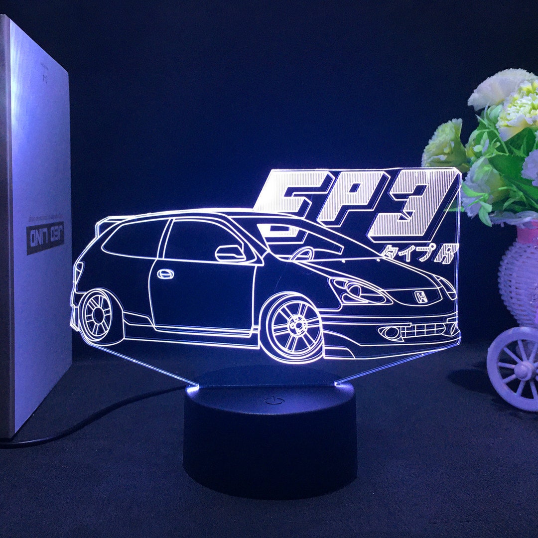 Honda Civic SIR Hatchback EP3 JDM Car Custom Lamp Night Light LED Touch ...