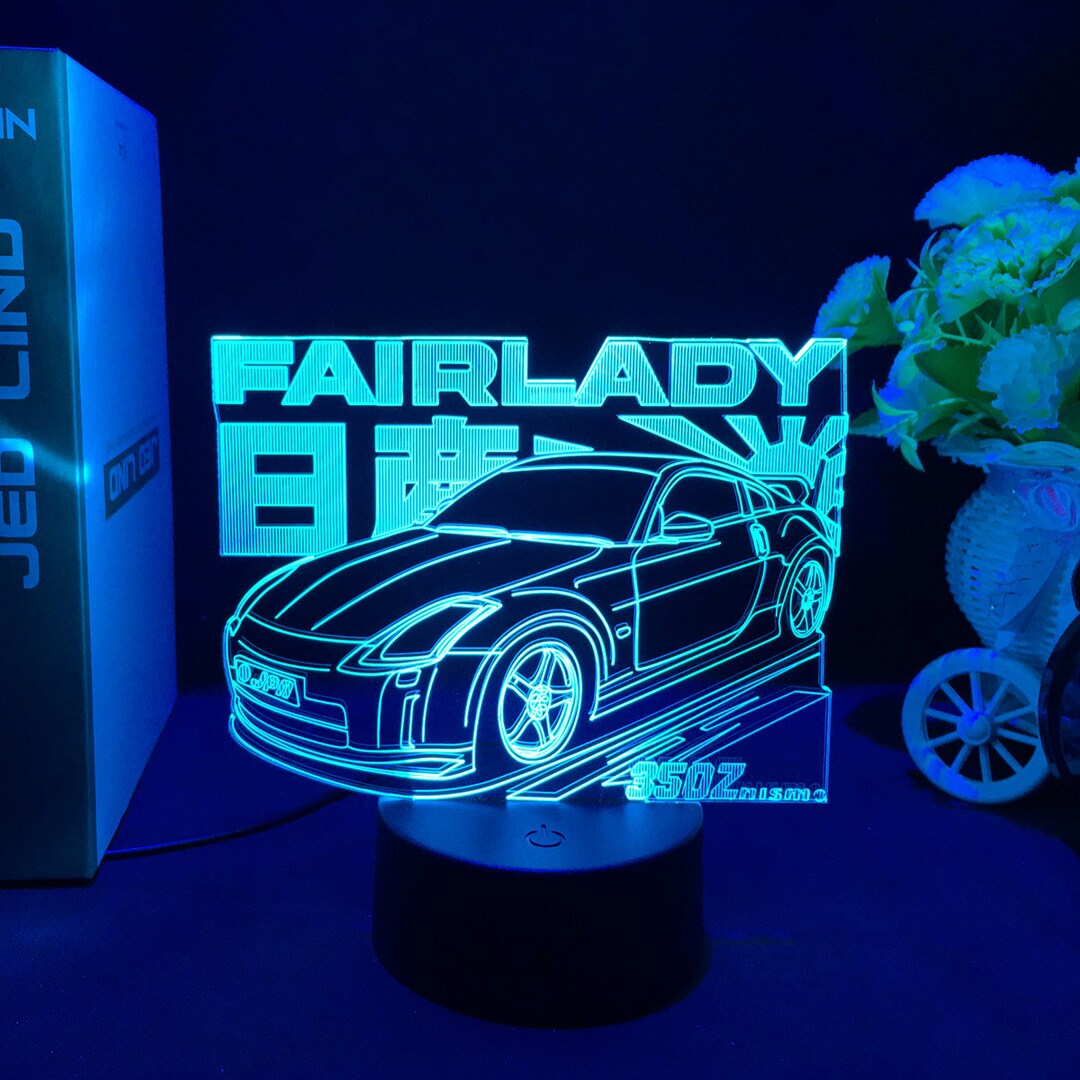 Nissan 350z Fairlady JDM Car Lamp Night Light LED Touch Light Home ...