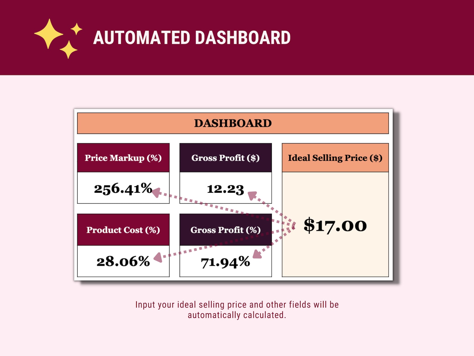 Product Cost Calculator, Spreadsheet Template for MS Excel, Product ...