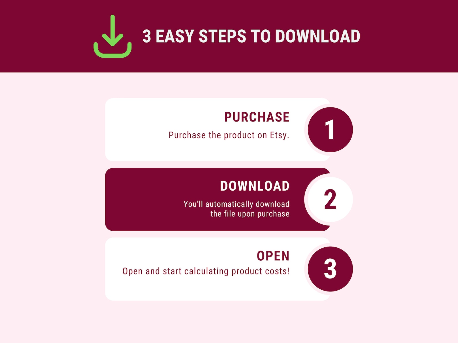 Product Cost Calculator, Spreadsheet Template for MS Excel, Product ...