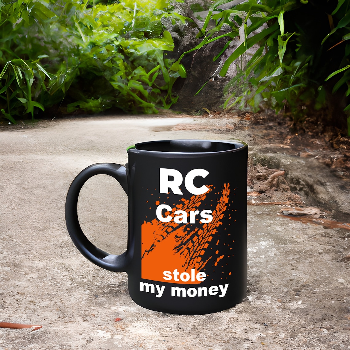 RC Car Racer's Coffee Mug, Mud Tires, Funny Coffee Cup for Remote ...