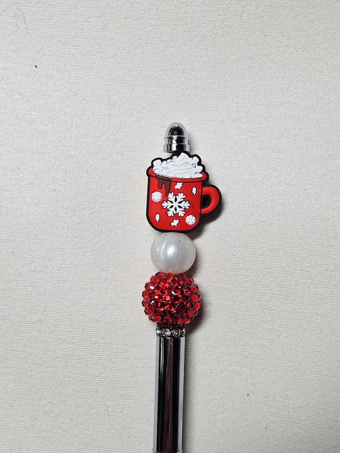 Beaded Hot Cocoa Silver Metal Pen - Etsy