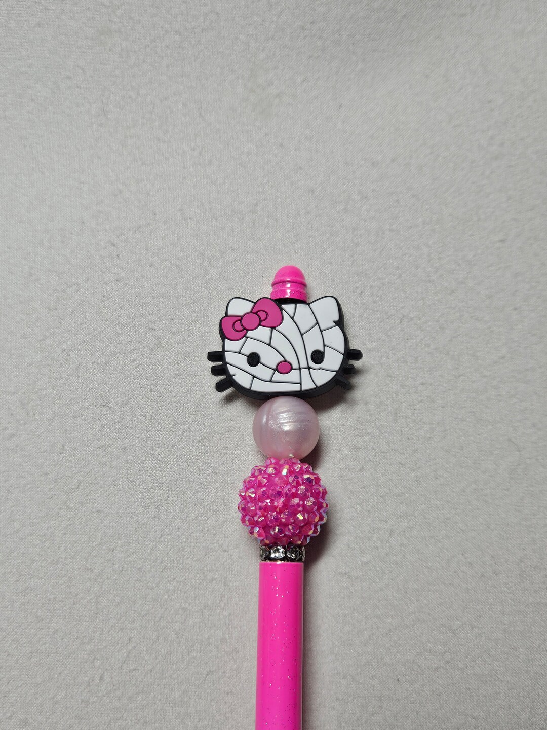 Beaded Concha Hello Kitty Pink Ombre Metal Pen - Etsy