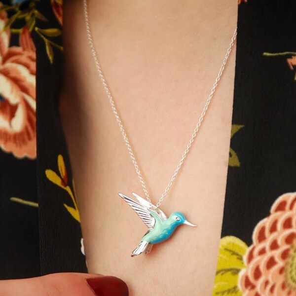 Hummingbird Necklace - Etsy
