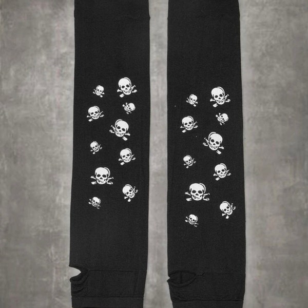 Skull Fingerless Gloves Pattern - Etsy