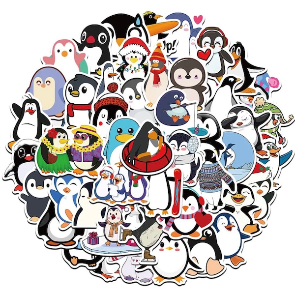 Penguin Decals - Etsy