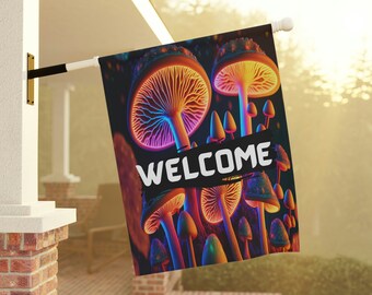 Mushroom Yard Flag - Etsy