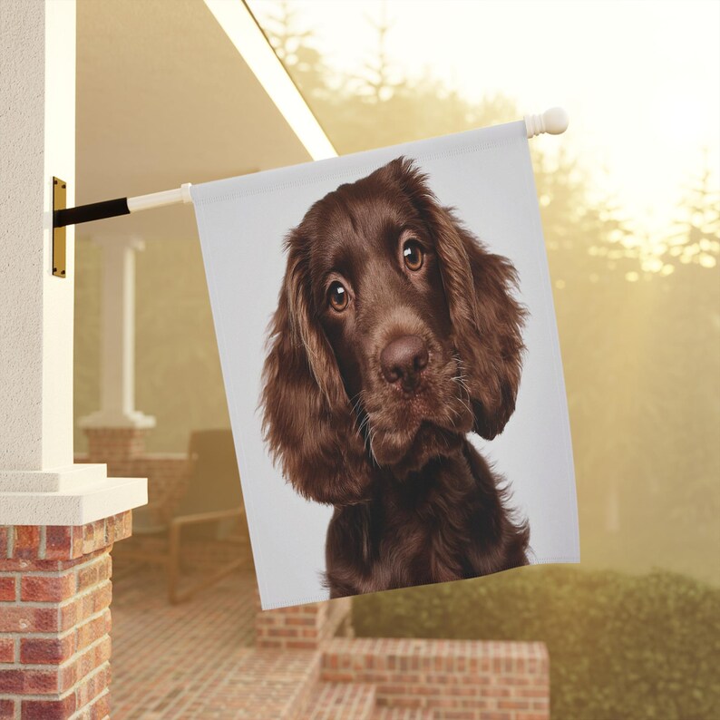 Boykin Spaniel Dog Garden & House Banner Flag Cute Dog Mom Dad Owner ...