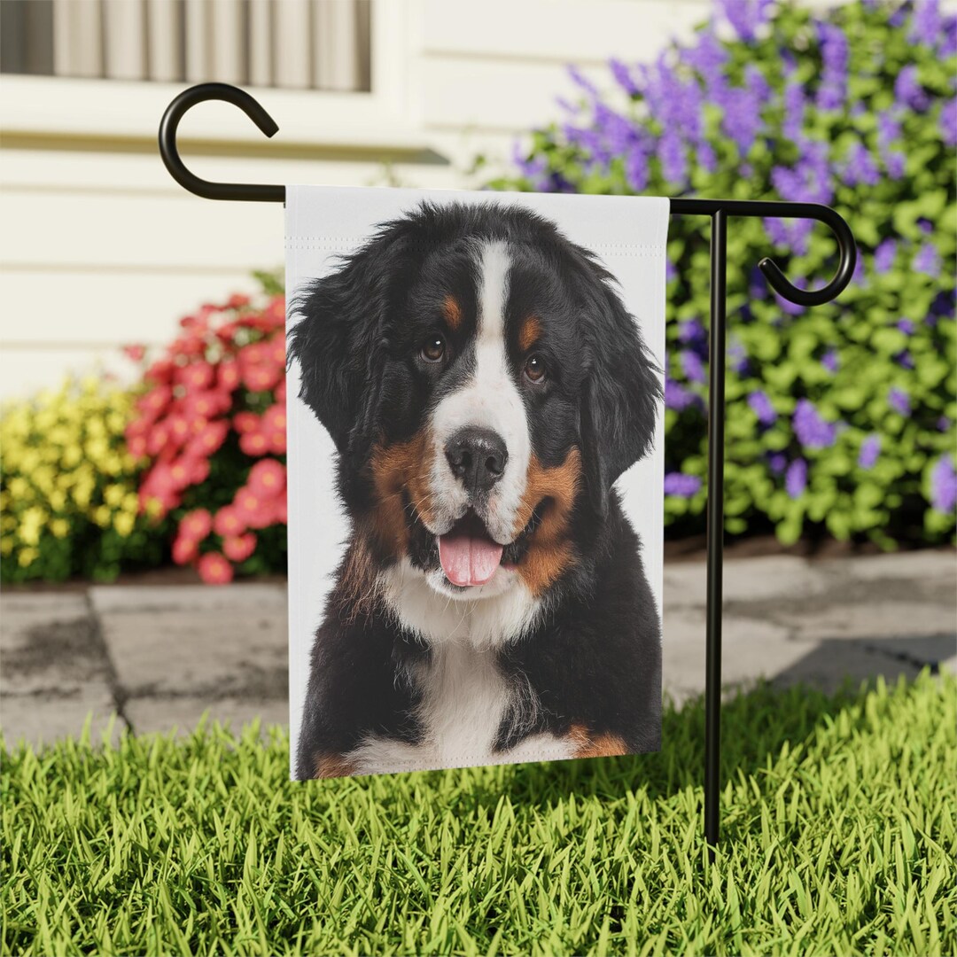 Bernese Mountain Dog Garden & House Banner Flag Cute Dog Mom Dad ...