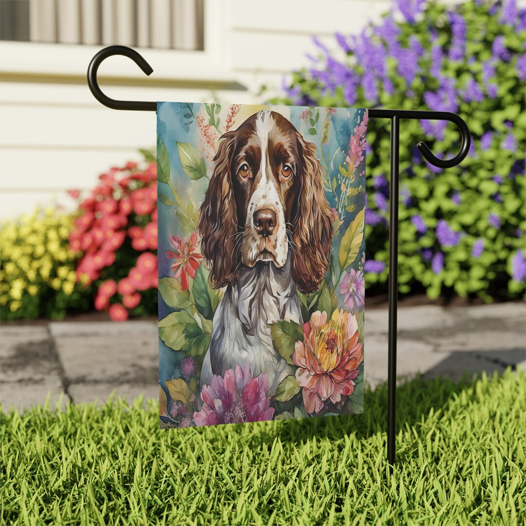 English Springer Spaniel Dog Garden & House Banner Flag, Dog Mom Dad ...
