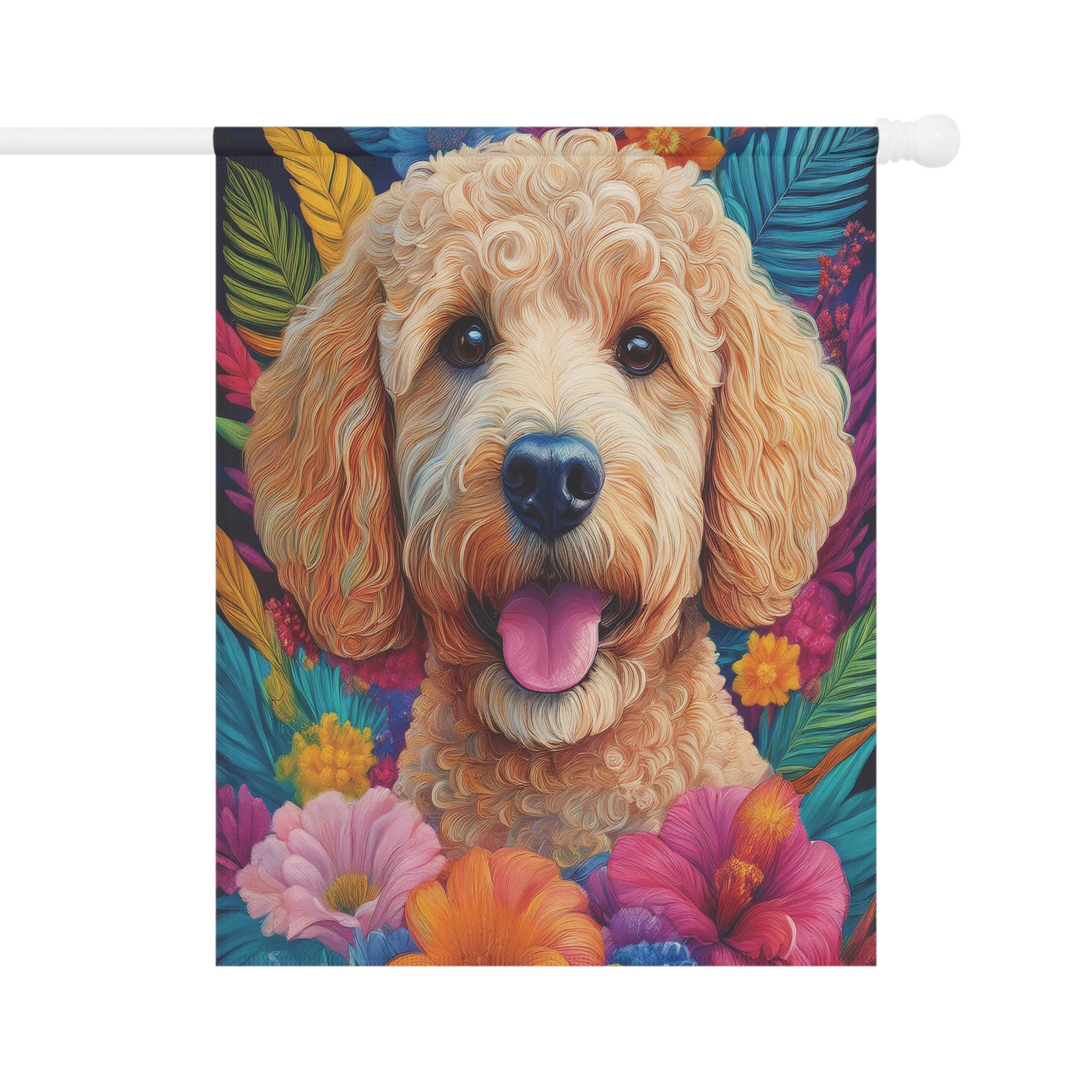 Goldendoodle Dog Garden & House Banner Flag Cute Dog Mom Dad Owner ...