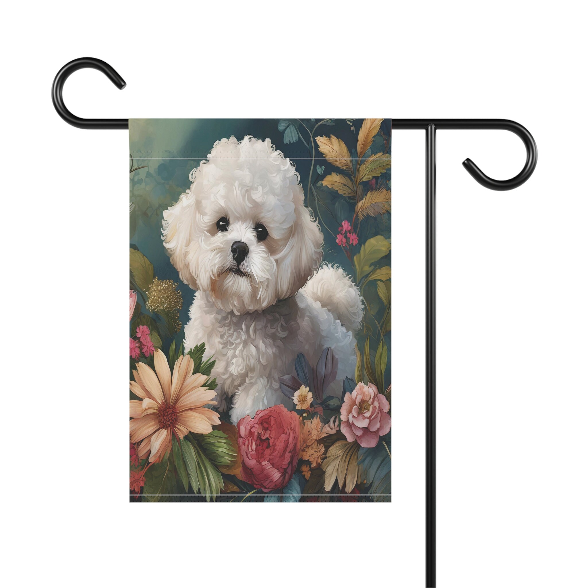 Bichon Frise Dog Garden & House Banner Flag Dog Mom Dad Lover Dogs Pet ...