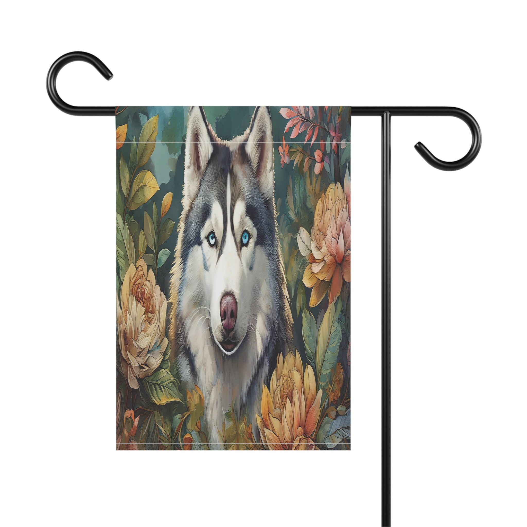 Siberian Husky Dog Garden & House Banner Flag, Dog Mom Dad Lover Dogs ...