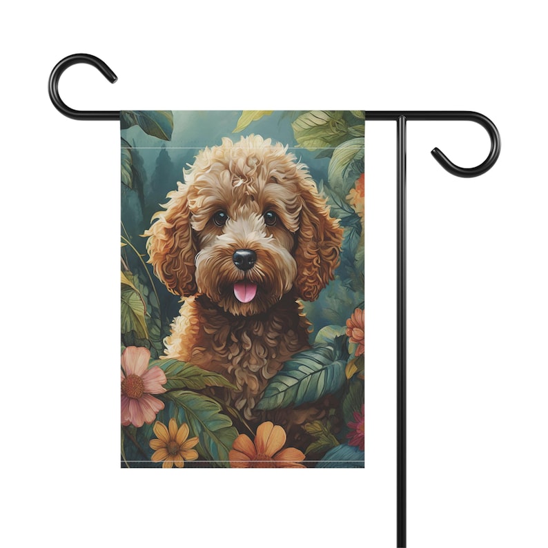 Cockapoo Dog Garden & House Banner Flag, Veterinarian Dog Mom Dad Lover ...